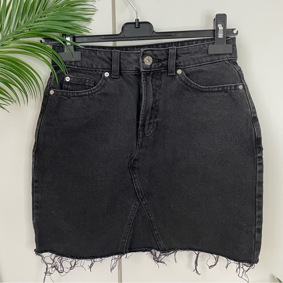 Primark | Skirts | Primark High Waisted Black Denim Mini Skirt | Poshmark